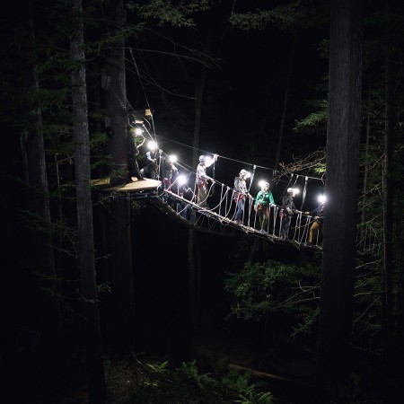 Night Flight Zipline Canopy Tour Course | At Sunset Or Night